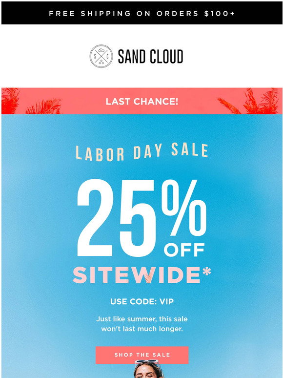 Sand Cloud: Labor Day Sale FINAL HOURS | Milled