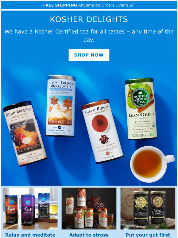The Republic of Tea: Over 100 Kosher Teas to Sip All Year Long | Milled