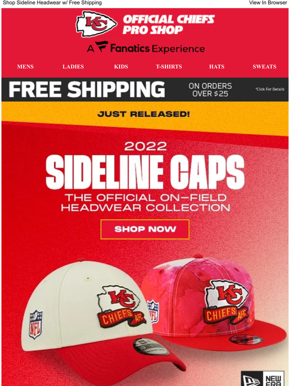 Kansas City Chiefs: Official On-Field Caps Of The 2022 Season | Milled