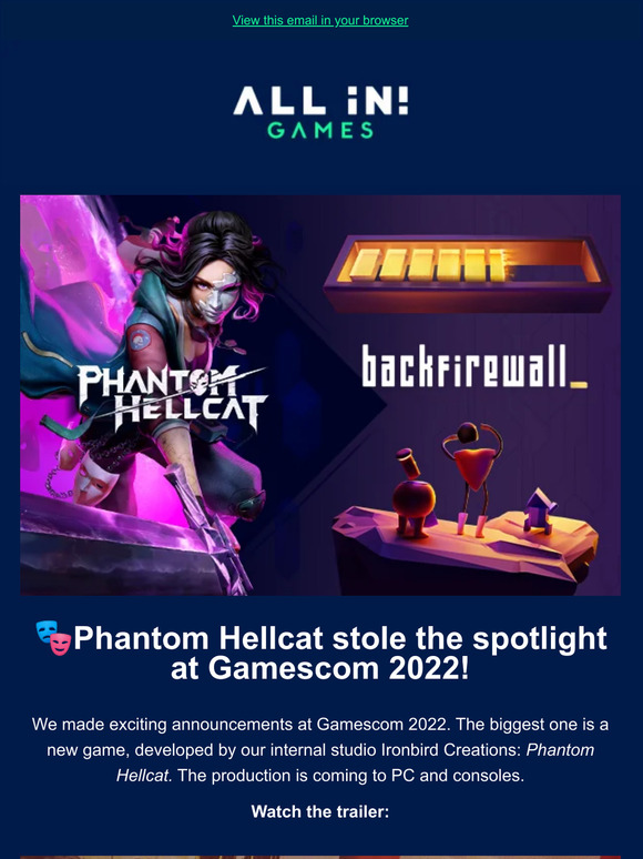 All in! Games: Take the stage in Phantom Hellcat, our new game! | Milled