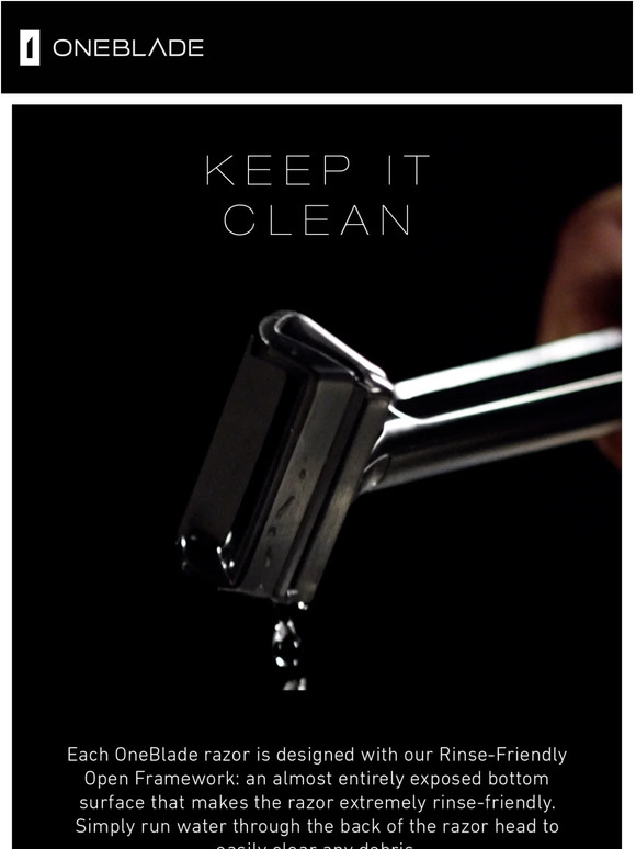 OneBlade: How To Keep Your Razor Clean | Milled