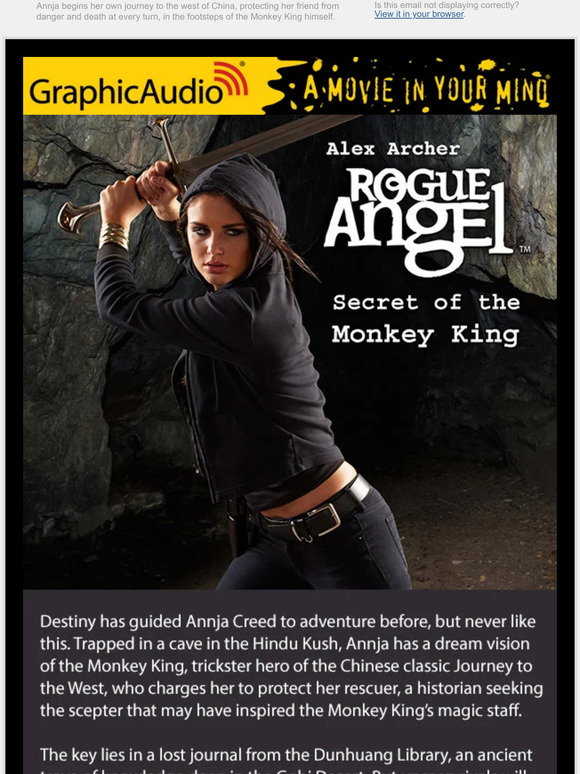 GraphicAudio: Annja has a dream vision of the trickster hero from the ...