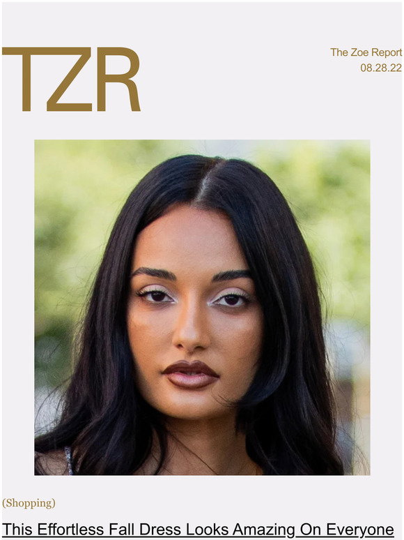 The Zoe Report: This Effortless Fall Dress Looks Amazing On Everyone ...