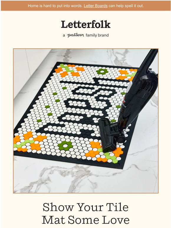 Letterfolk: Taking care of your Tile Mat | Milled