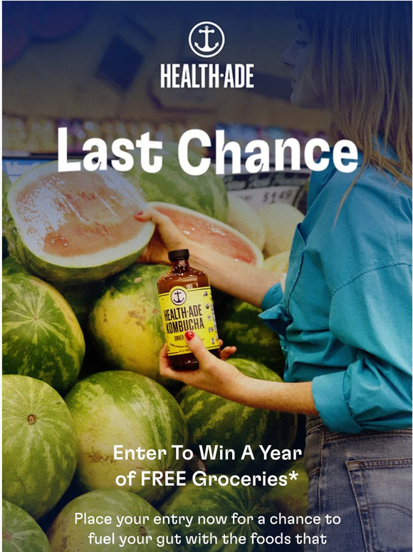 Health-Ade: LAST CHANCE: FREE groceries from Health-Ade 🥳 | Milled