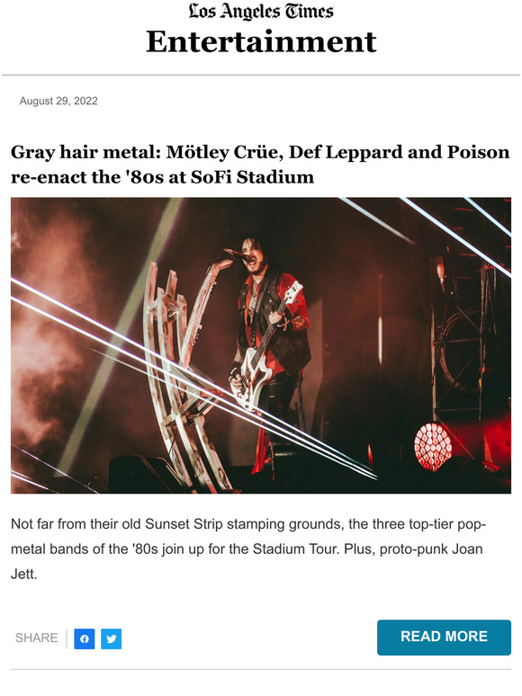 Los Angeles Times: Mötley Crüe, Def Leppard re-enact the '80s | Milled
