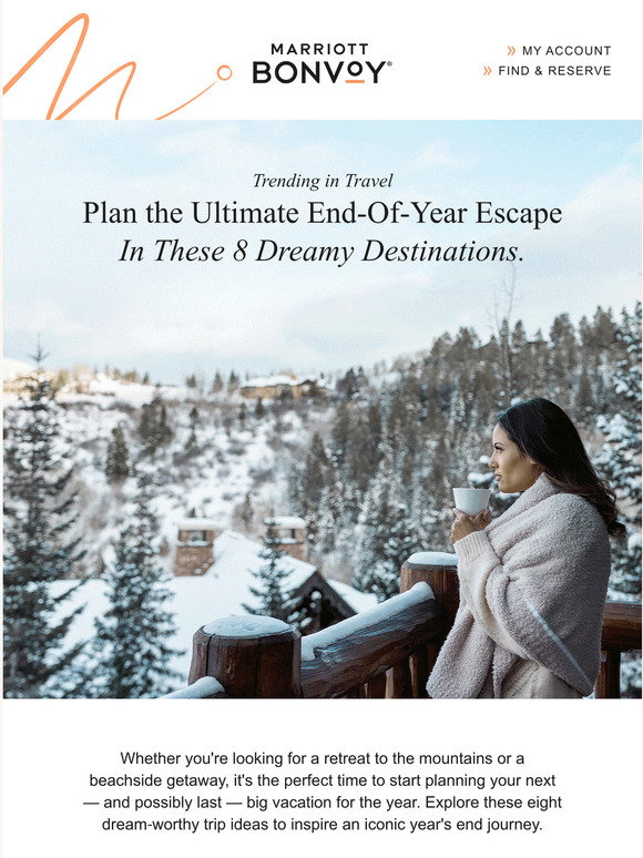 Marriott: Trending in Travel: The Ultimate End-of-Year Trips | Milled
