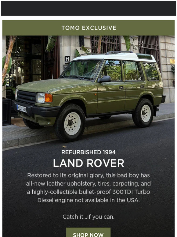 Touch of Modern: 1994 Land Rover with Rare Bullet-Proof Turbo Diesel ...