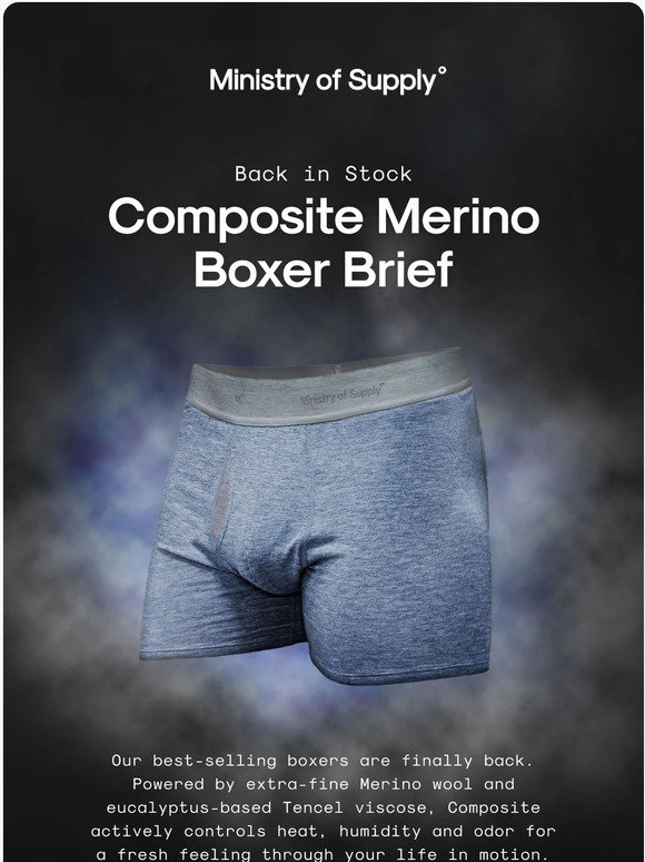 Ministry of Supply: Our First Ever Boxer Brief Is Back | Milled