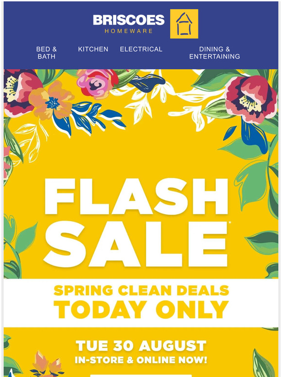 Briscoes: It's a spring FLASH Sale ⚡ | Milled