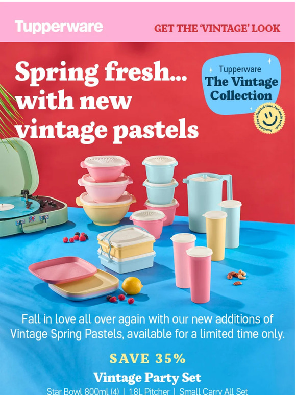 Tupperware Australia: NEW Limited Edition Vintage is here! 💞 | Milled