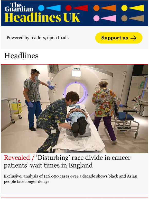 The Guardian: The Guardian Headlines: Revealed: ‘disturbing’ race ...