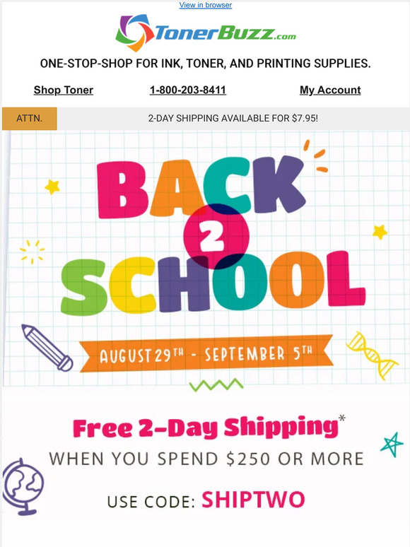 Toner Buzz: It’s that time of year of again - 2 offers to choose from ...