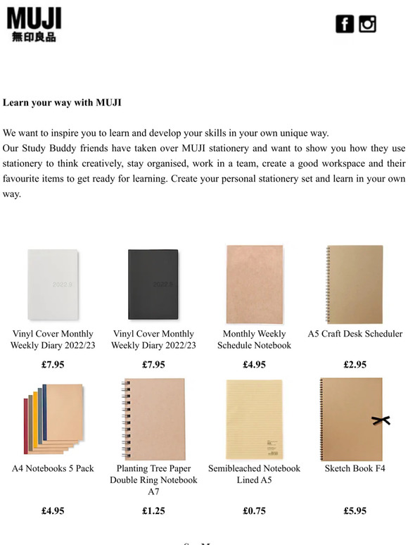 MUJI: Back to School | Milled