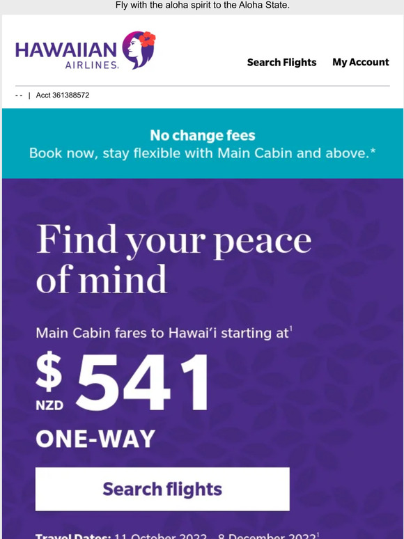 Hawaiian Airlines: Come to Hawai‘i and leave all your worries behind ...