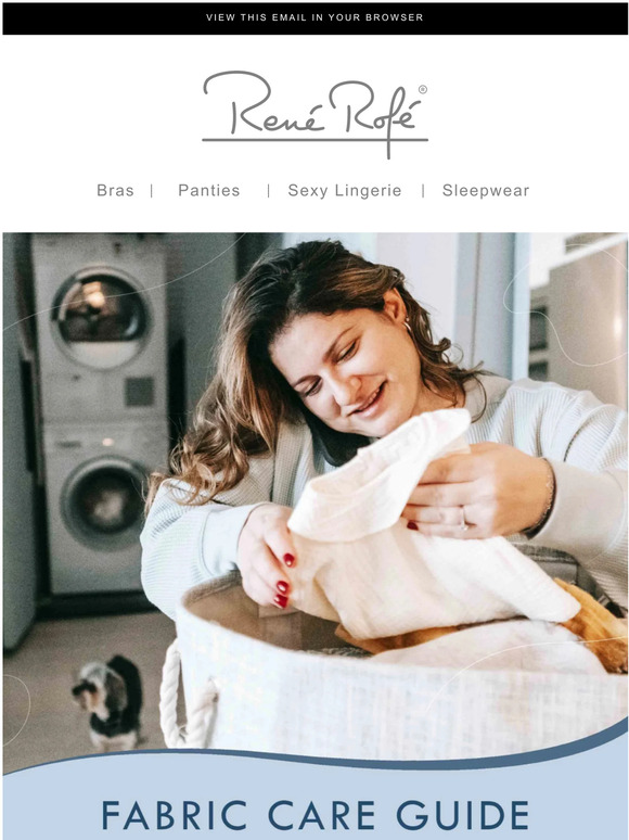 René Rofé Lingerie: How to care for your delicates | Milled