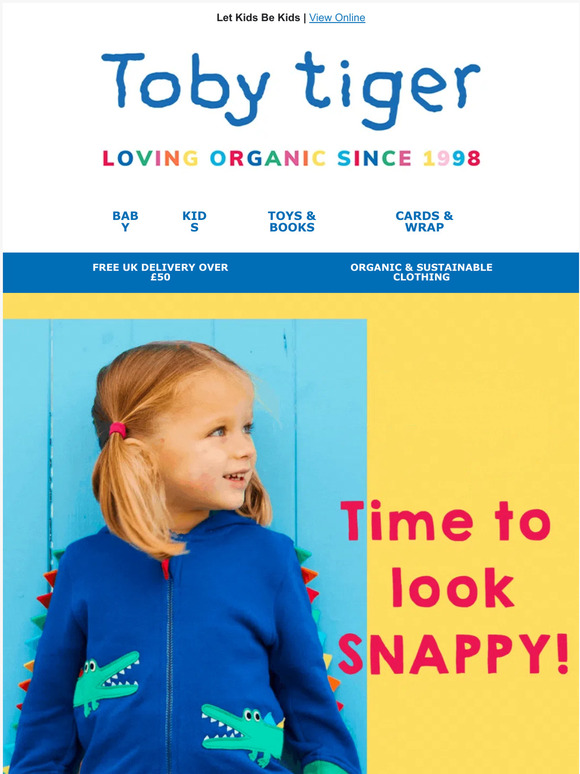 Toby Tiger: SNAP up a Hoodie at Toby Tiger! 🐊 | Milled