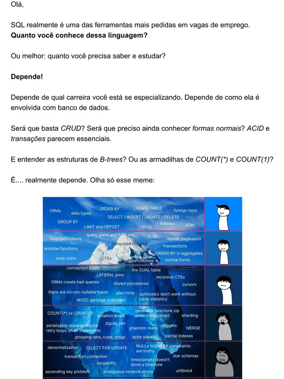 Alura BR: Como está o seu T em SQL? | Milled