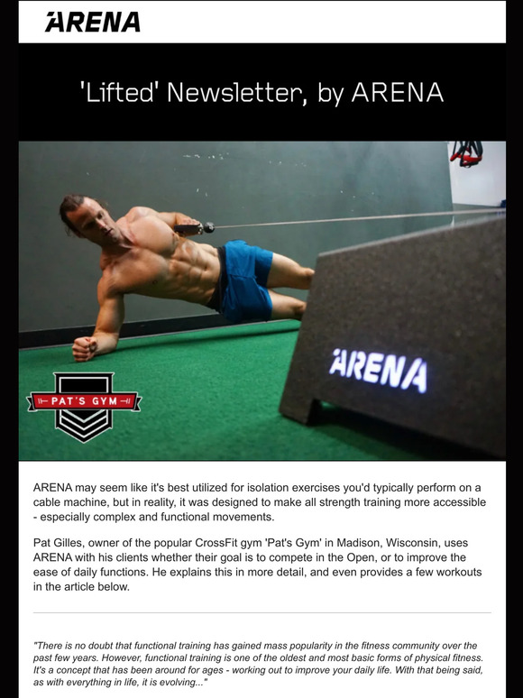 Arena: Lifted: "Functional Training on ARENA" | Milled