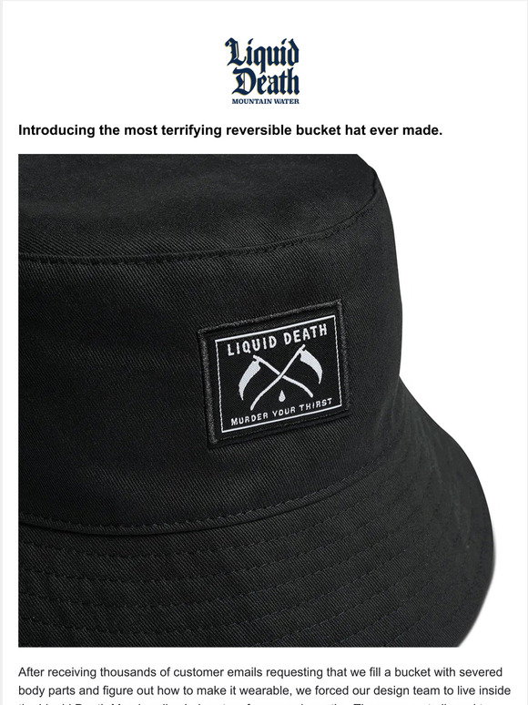 Liquid Death: Parts Party Bucket Hat | Milled