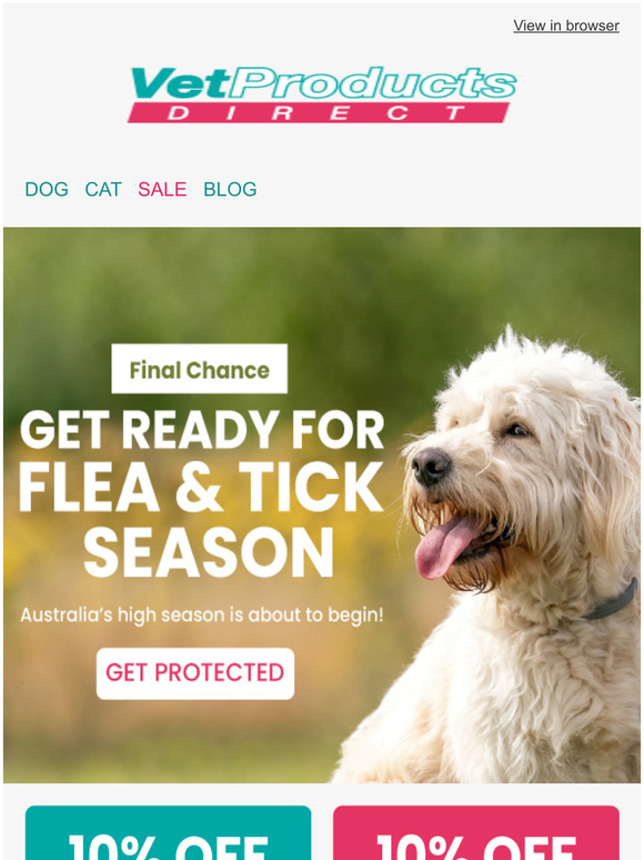 Vet Products Direct: 24 Hours To Get Ready For Flea & Tick Season🌻🐜 ...