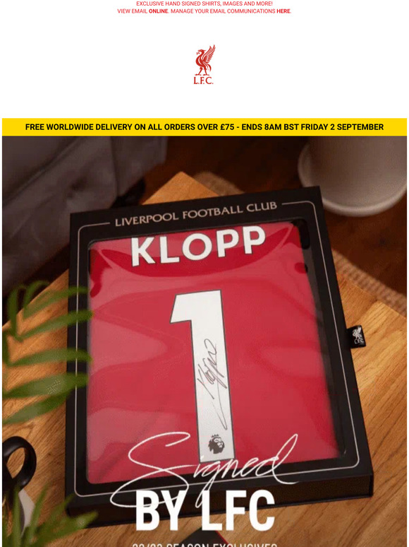 Liverpool FC: 22/23 Signed by LFC | Milled