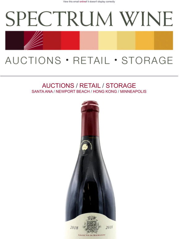 Spectrum Wine Retail: The September 2022 Auction: Part 1 Highlights 🔎 ...