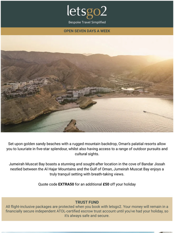 Letsgo2: Jumeirah Muscat Bay | Now Open | Milled