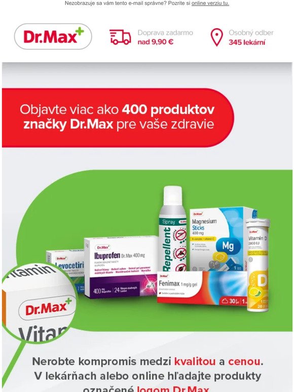 Dr. Max: Produkty značky Dr.Max - záruka kvality za výhodné ceny | Milled