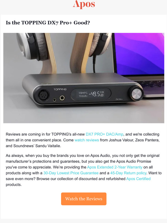 Apos Audio: Is the TOPPING DX7 Pro+ Good? | Milled