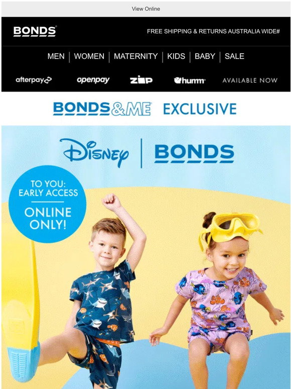 Bonds: Our exclusive new Bonds x Finding Nemo range is here! | Milled
