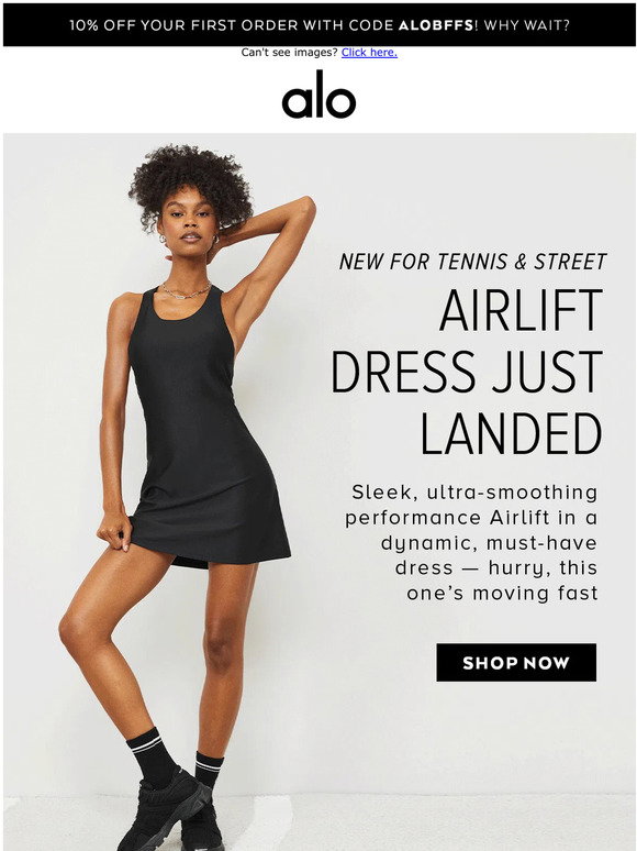 Alo Yoga: NEW! SO-SLEEK TENNIS DRESS 🎾👗 | Milled