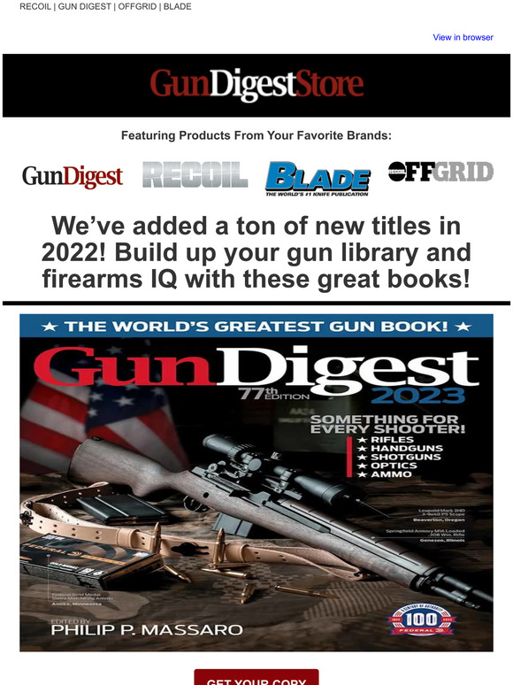Gun Digest Store: NEW 2022 ADDITIONS: Build up your gun library and ...