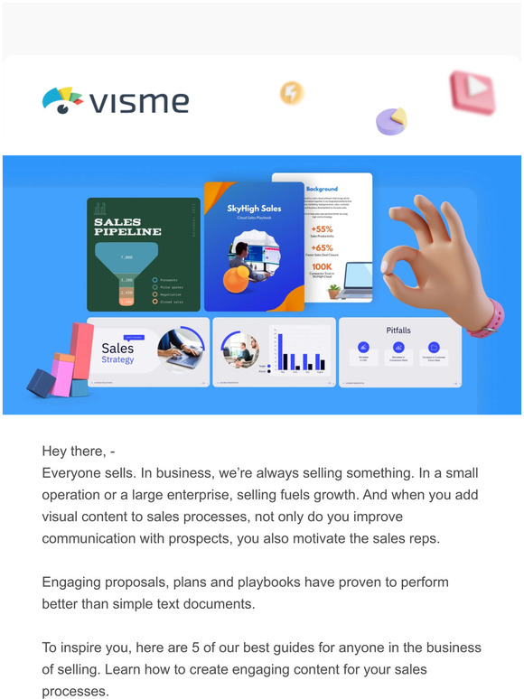 Visme: Two simple words to improve your sales: Visual Content | Milled