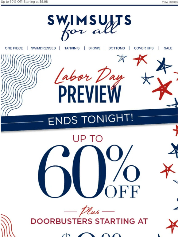 Swimsuits For All: ⏲ Labor Day Doorbusters End Soon! | Milled