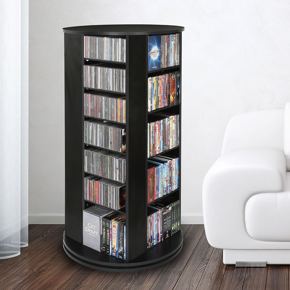 Hammacher Schlemmer: The Space Saving Rotating CD/DVD Tower and More ...