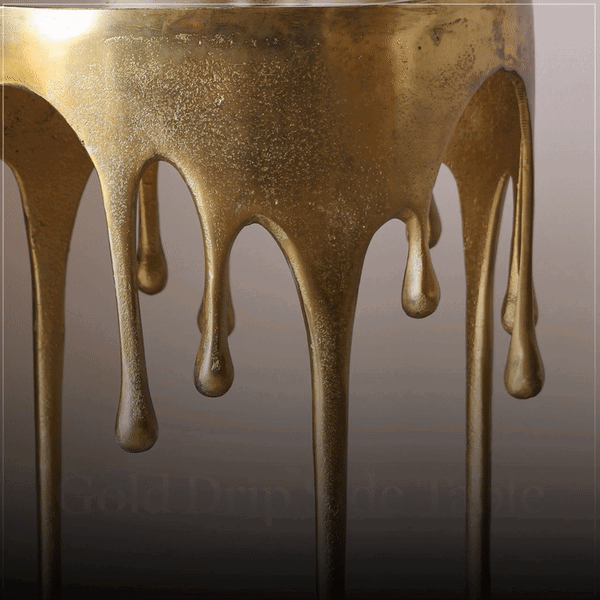 Rockett St George: Spotlight Edit: Gold Drip Side Table 🌟 | Milled