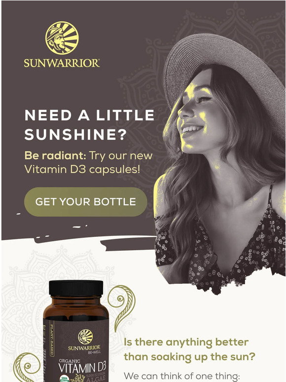 Sunwarrior: Be Radiant: 🌞 Get Your Vitamin D3 … | Milled