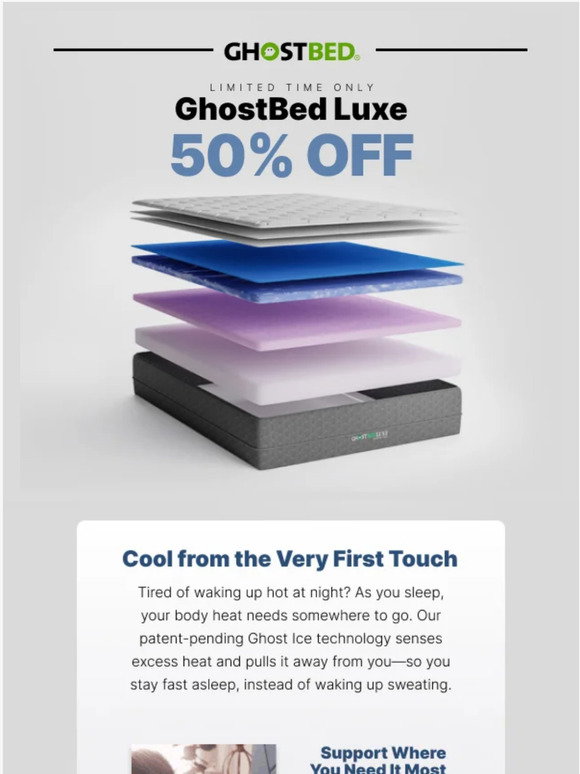 GhostBed: GhostBed Luxe: take a peek under the sheets! | Milled