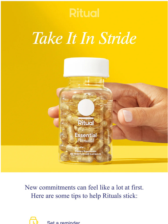 Ritual Email Newsletters: Shop Sales, Discounts, and Coupon Codes