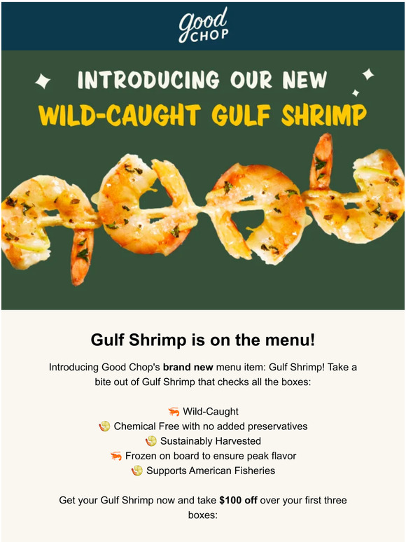 Good Chop: Introducing our new Gulf Shrimp 🦐 | Milled