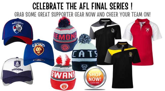 AFL Footy Shop: Finals are here Footy Fan - are you kitted up? | Milled