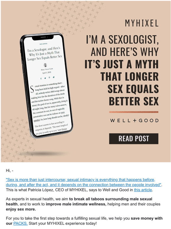 Myhixel: "Here’s why it’s just a myth that longer sex equals better sex ...
