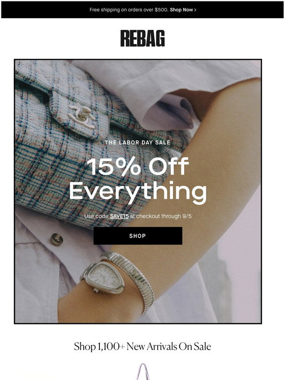 Rebag: Starting now: 15% off 30,000+ items | Milled