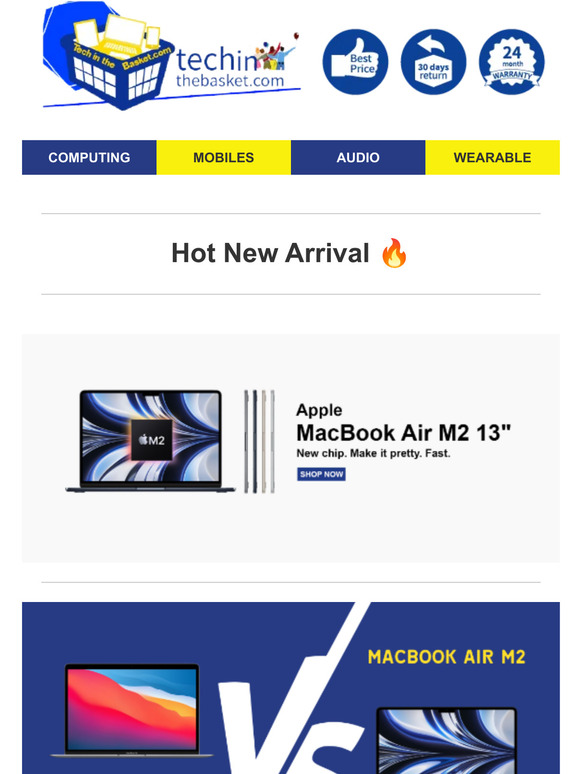 Tech in the Basket: π» MacBook Air 2022: Redesigned with M2 Chip | Milled Tech in the Basket: π» MacBook Air 2022: Redesigned with M2 Chip | Milled