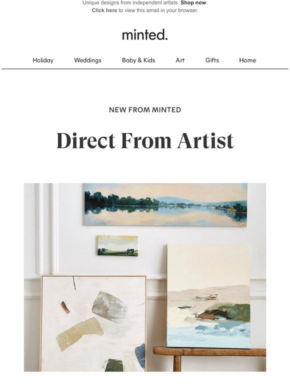 Minted: Introducing Direct From Artist | Milled