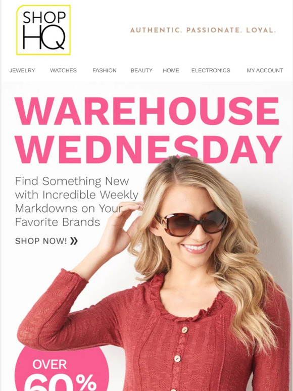 ShopHQ: Warehouse Wednesday is BACK with OVER 60% OFF! | Milled