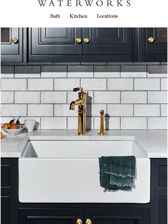 Waterworks: Not Just for the Country: Farmhouse Sinks | Milled