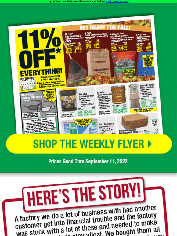 Menards: LED Work Light $2.99 & A New Flyer! | Milled