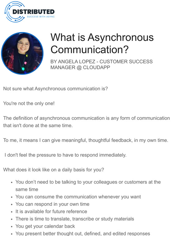 CloudApp: What is Asynchronous Communication? | Milled